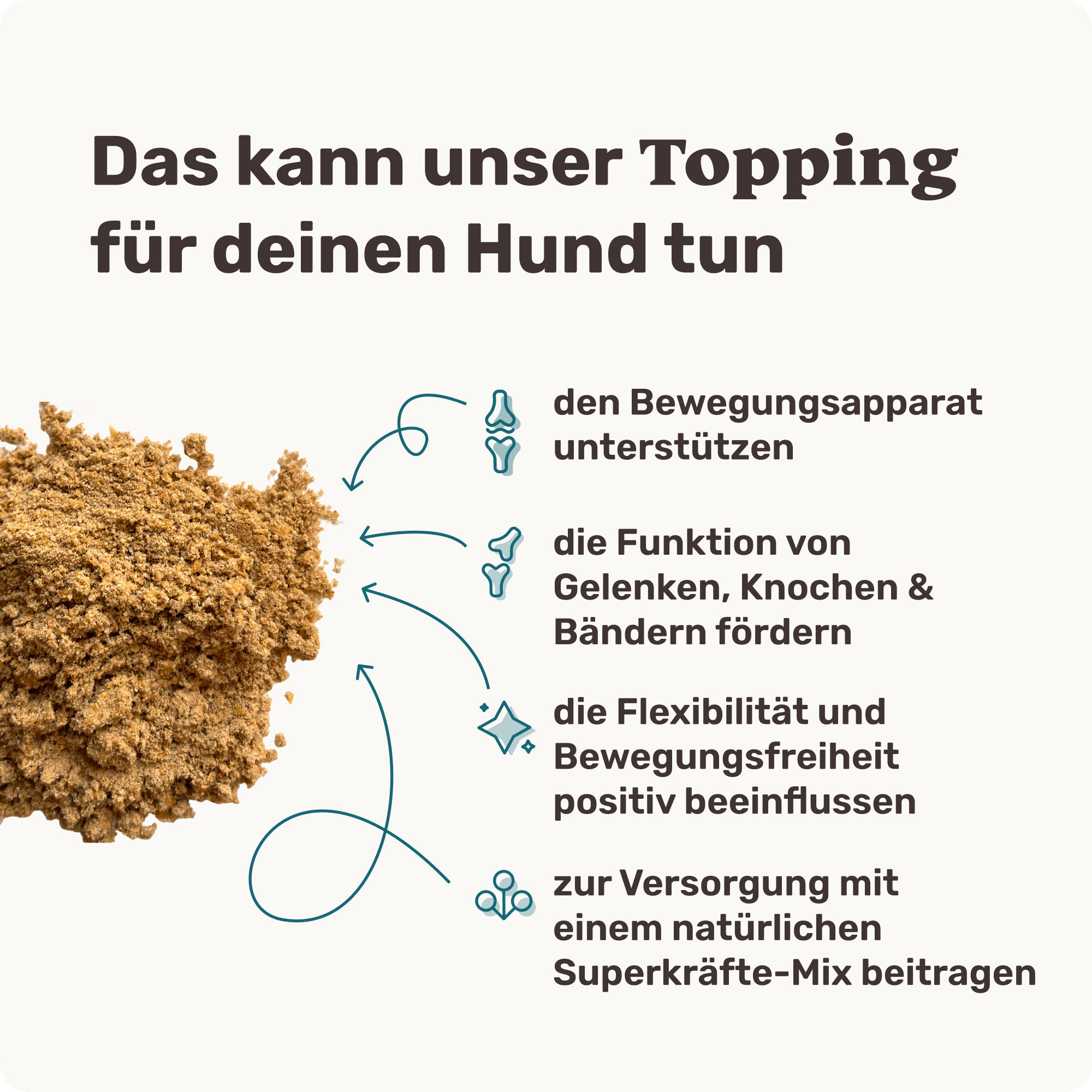 Gelenkpulver für Hunde | Active Hips Topping | mammaly